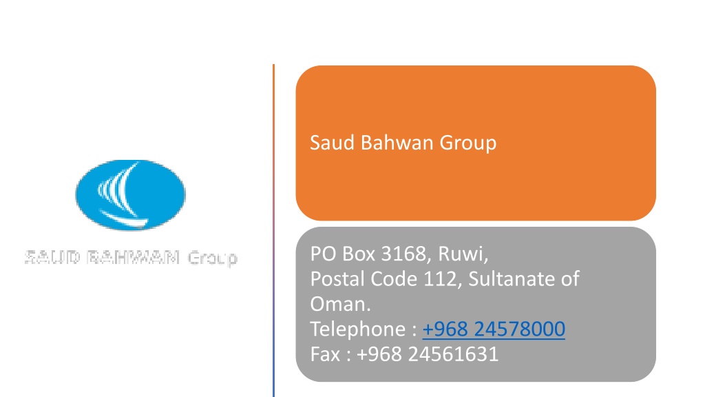 PPT - Saud Bahwan Group PowerPoint Presentation, free download - ID ...