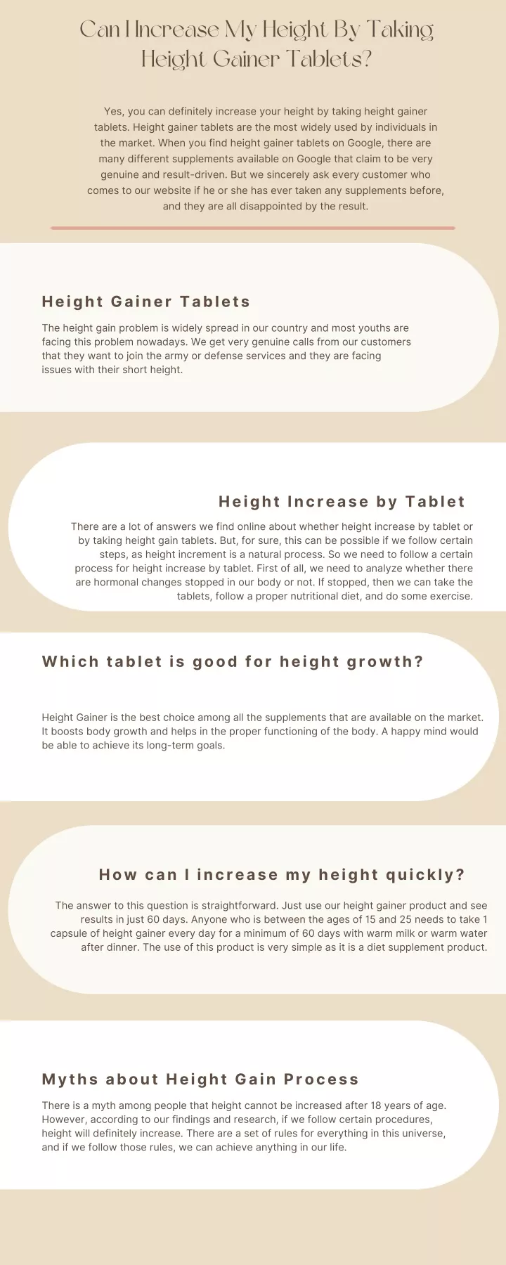 PPT - Can I Increase My Height By Taking Height Gainer Tablets ...
