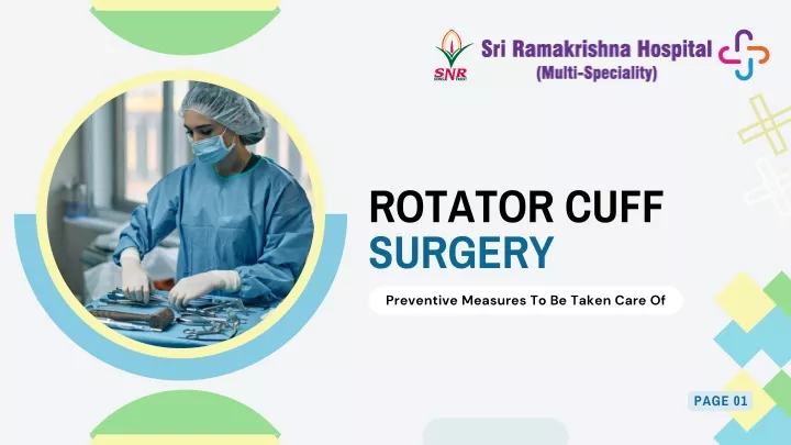 PPT - Rotator Cuff Surgery in Coimbatore PowerPoint Presentation, free ...