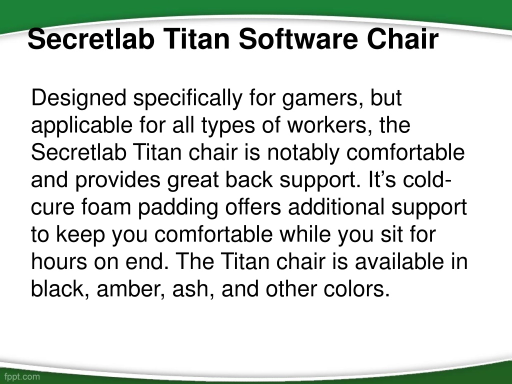 PPT - 5 Best Back Support Chairs for Your Company’s Office PowerPoint ...