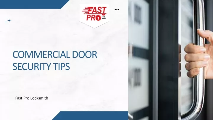 PPT - COMMERCIAL DOOR SECURITY TIPS PowerPoint Presentation, free ...