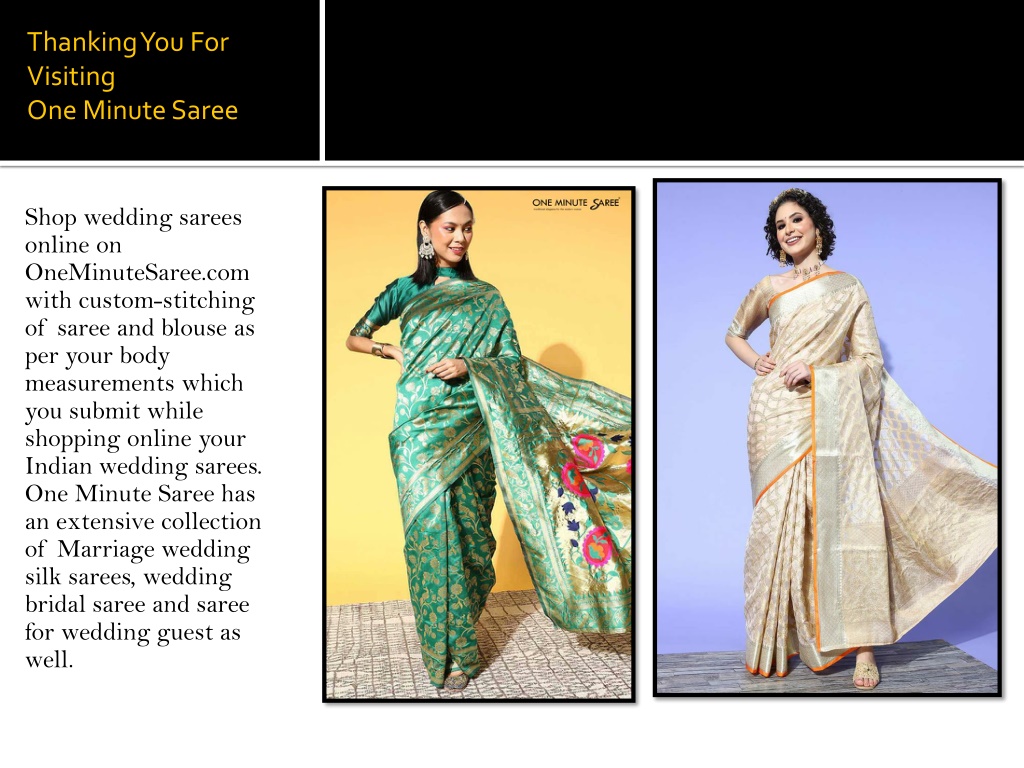PPT - Shop Saree for Wedding | wedding sarees for bride In USA ...