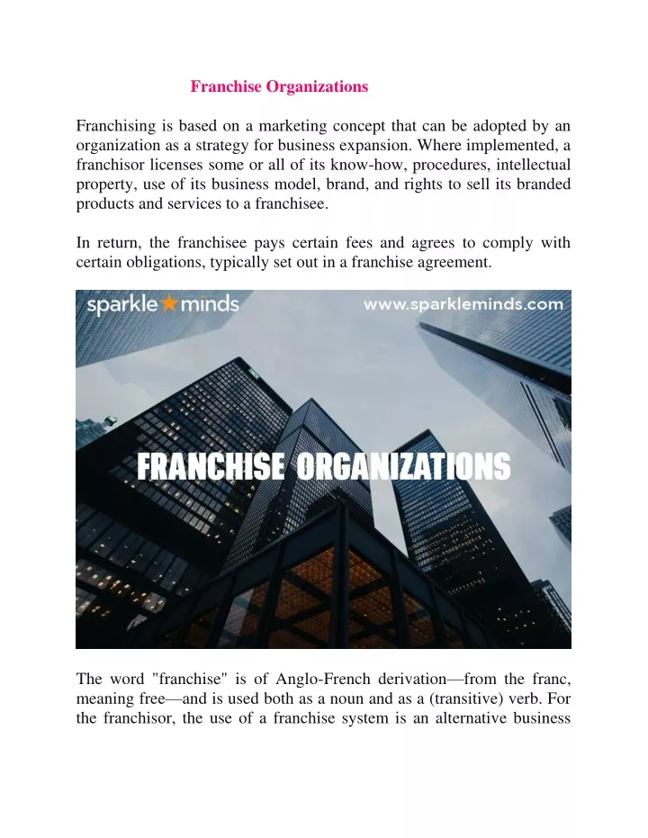 PPT - Steps To Franchising A Business | Franchise organization ...