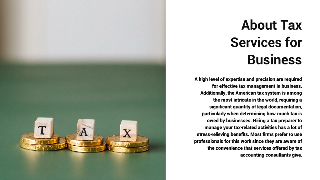 PPT - Benefits of Tax Services for Businesses Weston Tax Associate ...