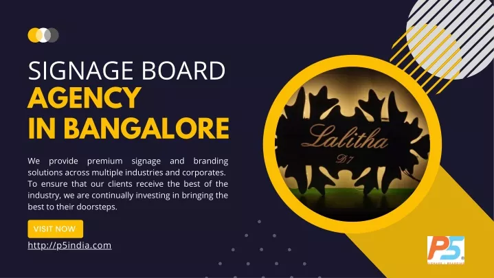 PPT - Signages Board Agencies in Bangalore P5 India PowerPoint ...