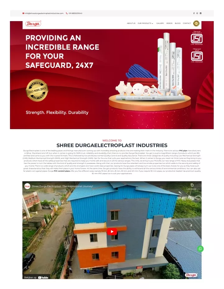 PPT - Shree Durga Electroplast - One of the Best Electrical Pvc Pipe Manufacturer PowerPoint ...