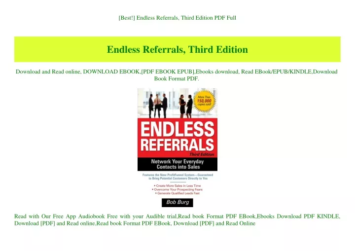 PPT - [Best!] Endless Referrals Third Edition PDF Full PowerPoint ...