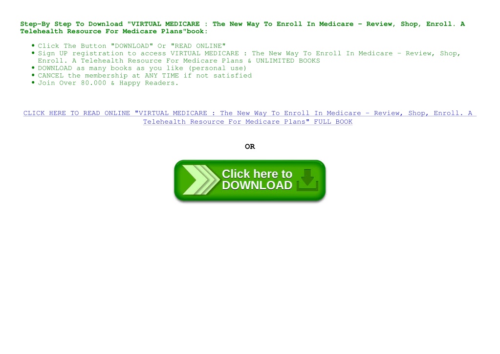 PPT - (EBOOK VIRTUAL MEDICARE The New Way To Enroll In Medicare ...