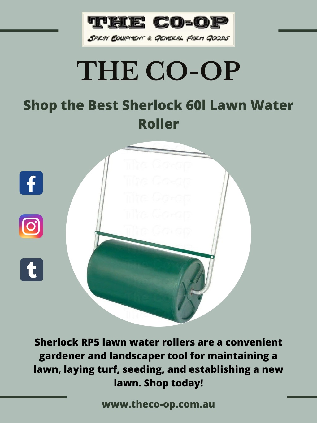 PPT - Shop the Best Sherlock 60l Lawn Water Roller - THE CO-OP ...
