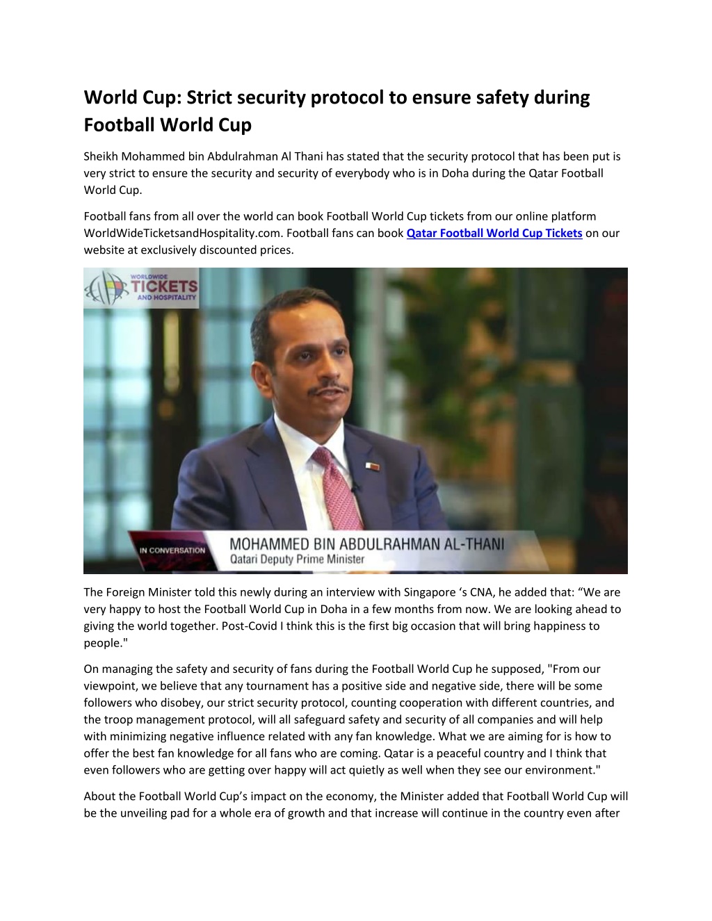 PPT - World Cup Strict security protocol to ensure safety during ...