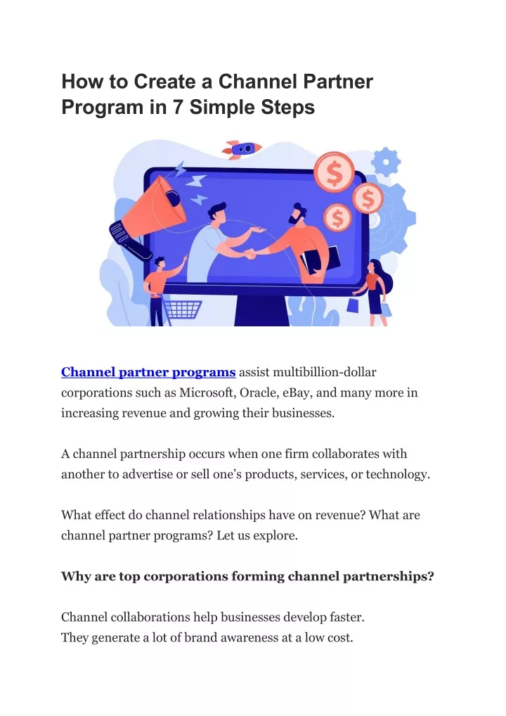PPT - How to Create a Channel Partner Program in 7 Simple Steps PowerPoint Presentation - ID ...