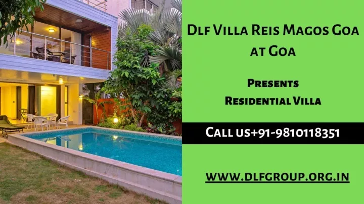 PPT - DLF Villa Reis Magos Goa- DLF Properties New Launch project in ...