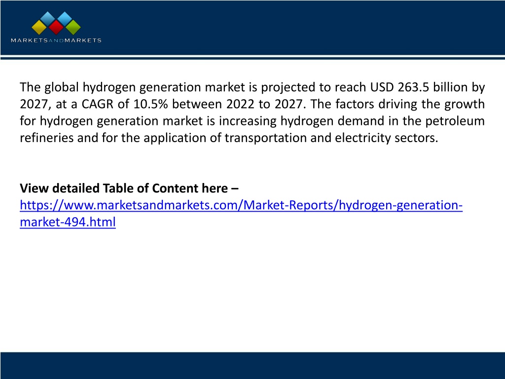 PPT - Hydrogen Generation Market is Booming - Gaining Revolution in ...