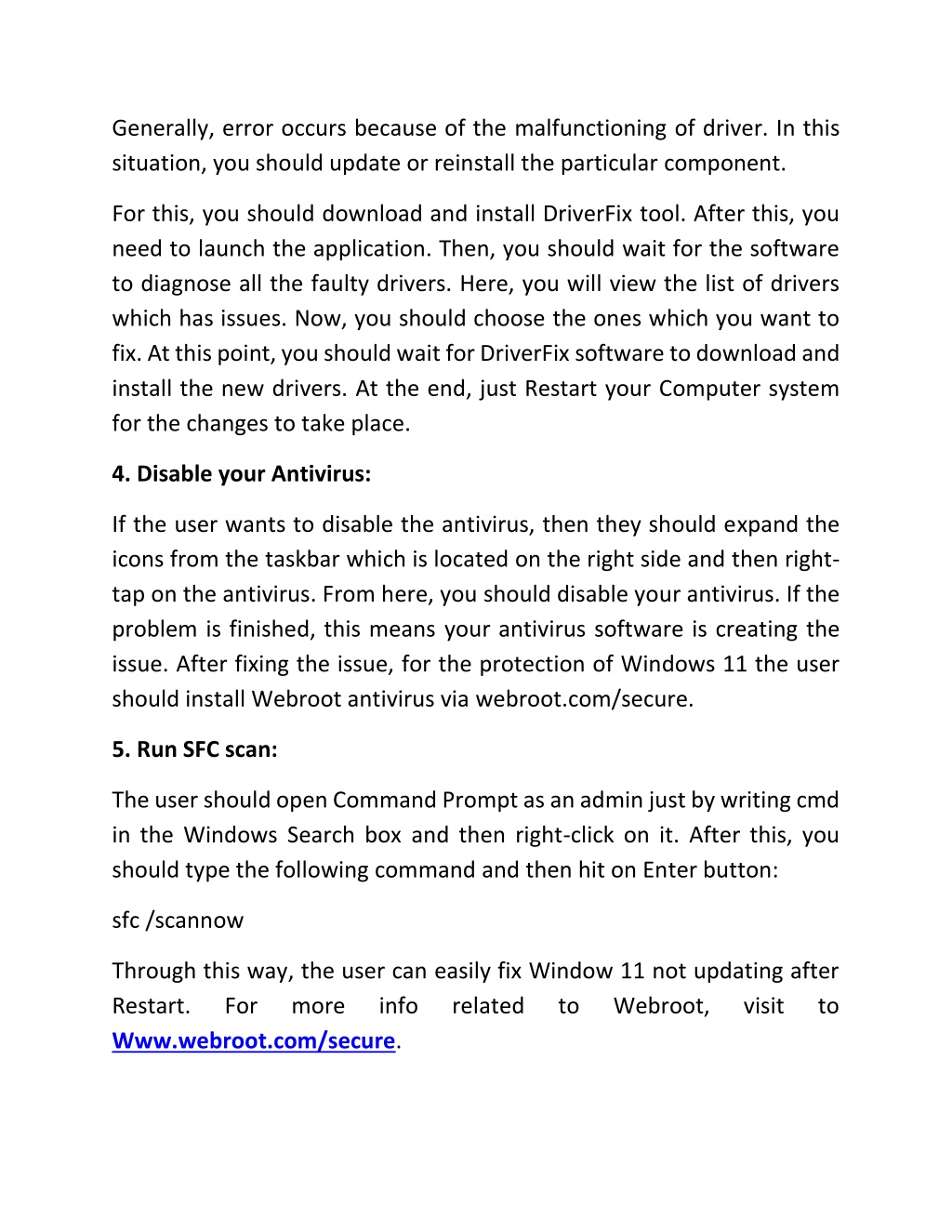 PPT - How Webroot helps to Fix Window not Updating after Restart ... PPT - How Webroot helps to Fix Window not Updating after Restart ...