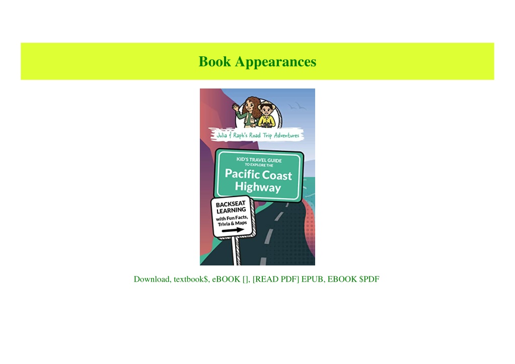 PPT - READ [EBOOK] Julia and RaphÃ¢Â€Â™s Road Trip Adventures Kid's Travel Guide to Explore the ...