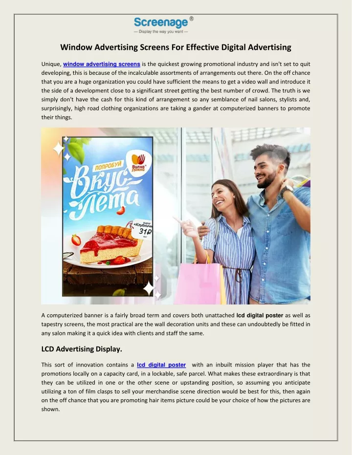 PPT - Window Advertising Screens For Effective Digital Advertising ...