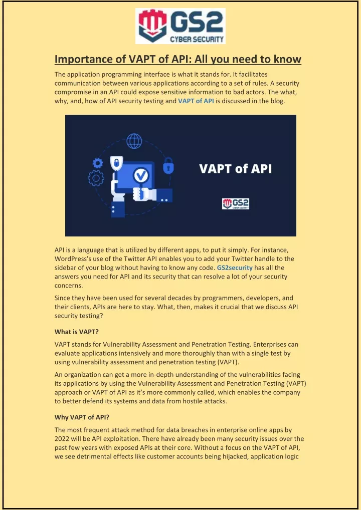 Ppt Importance Of Vapt Of Api All You Need To Know Powerpoint Presentation Id 11591270