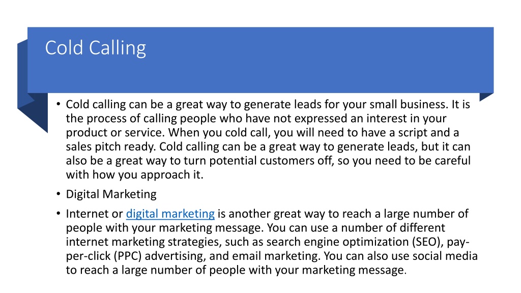 PPT - Best Marketing Ideas For Small Businesses To Reach More Audiences ...