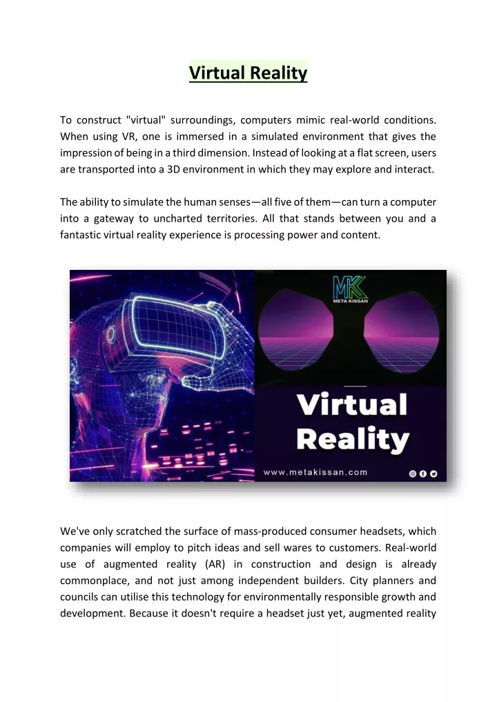 PPT - Virtual Reality PowerPoint Presentation, free download - ID:11592556
