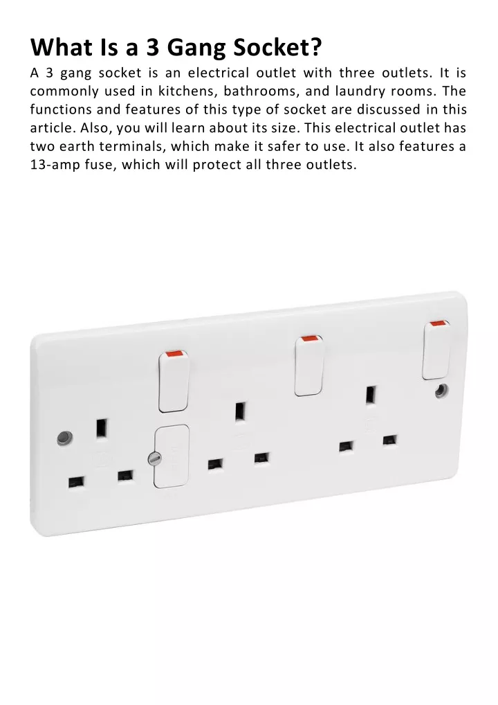 PPT - What Is a 3 Gang Socket PowerPoint Presentation, free download ...