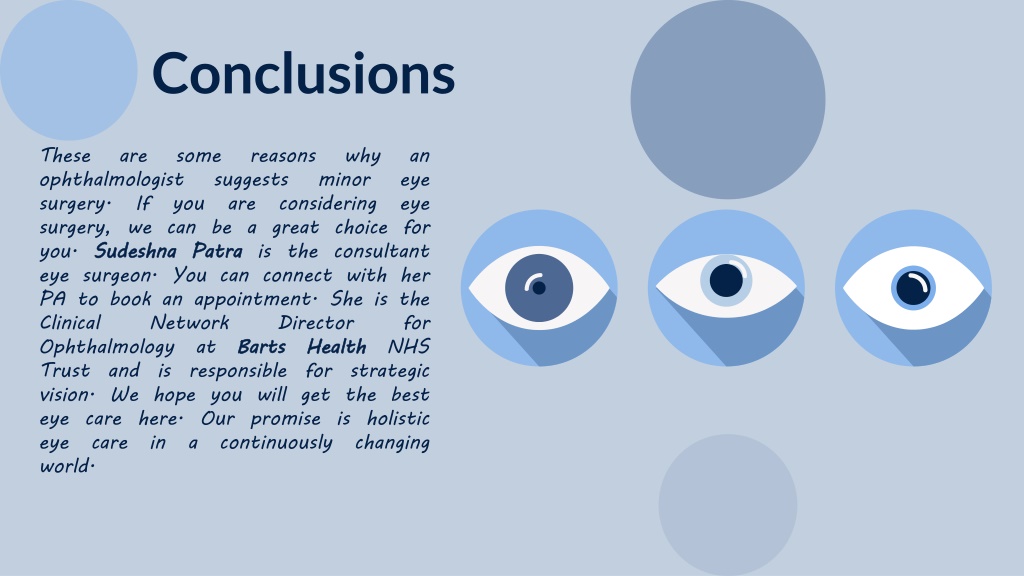 PPT - When does the ophthalmologist suggest minor eye surgery ...