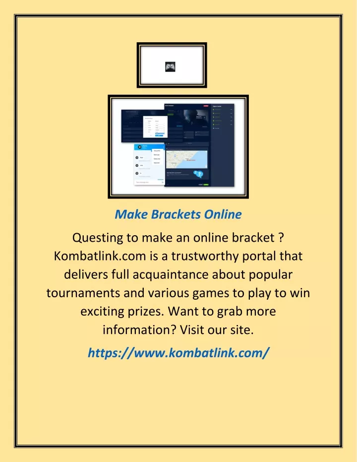 PPT - Make Brackets Online PowerPoint Presentation, free download - ID:11594495
