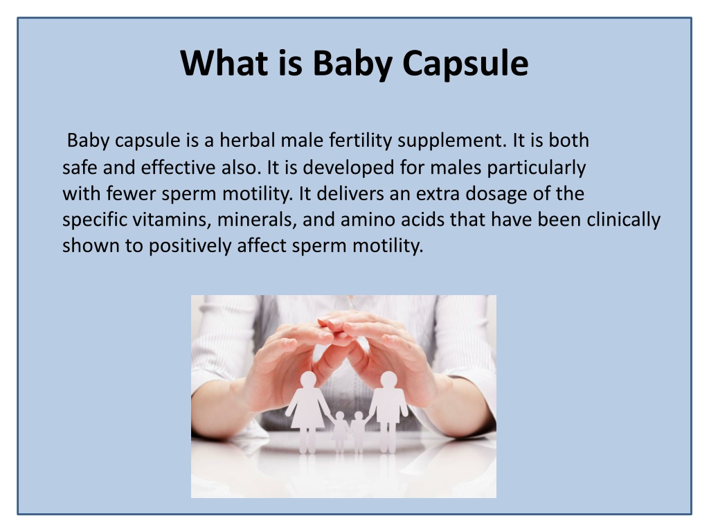 PPT - Increase Male Fertility with Sperm Enhancement Capsule PowerPoint ...