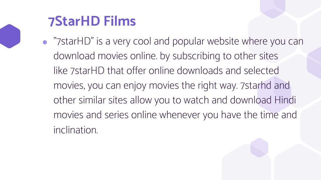 PPT - 7StarHD | Do you want to download movies to your device ...