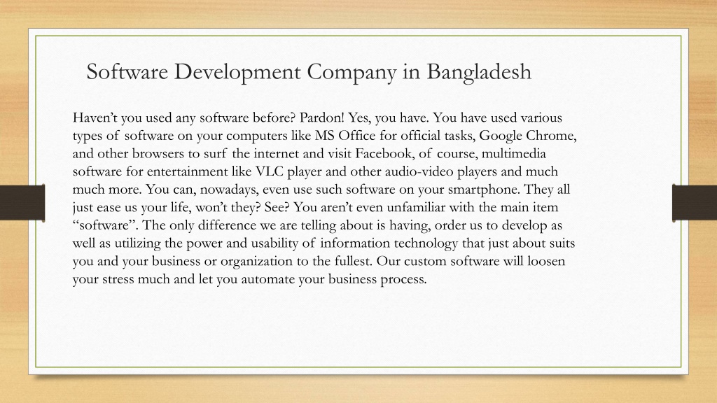 PPT - Software Company in Bangladesh - Semicolon IT Solutions ...