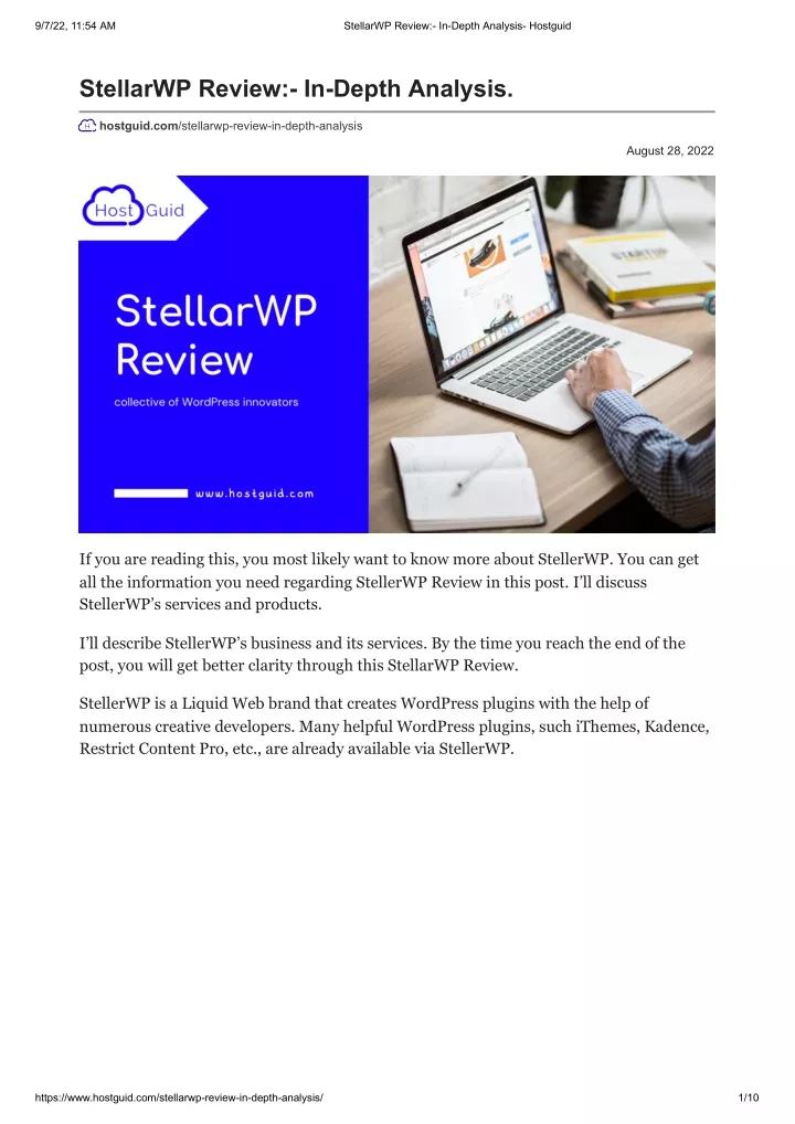 PPT - StellarWP Review- In-Depth Analysis- Hostguid PowerPoint Presentation - ID:11596426