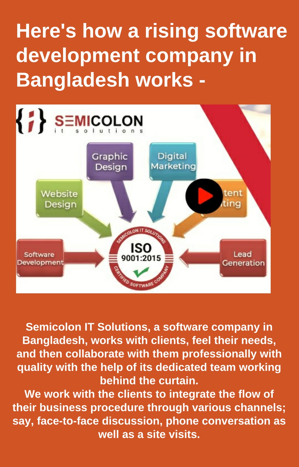 PPT - Software Company in Bangladesh - Semicolon IT Solutions ...