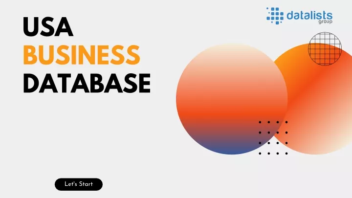 PPT - USA BUSINESS DATABASE PowerPoint Presentation, free download - ID ...