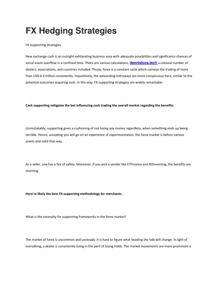 PPT - FX Hedging Strategies PowerPoint Presentation, free download - ID ...