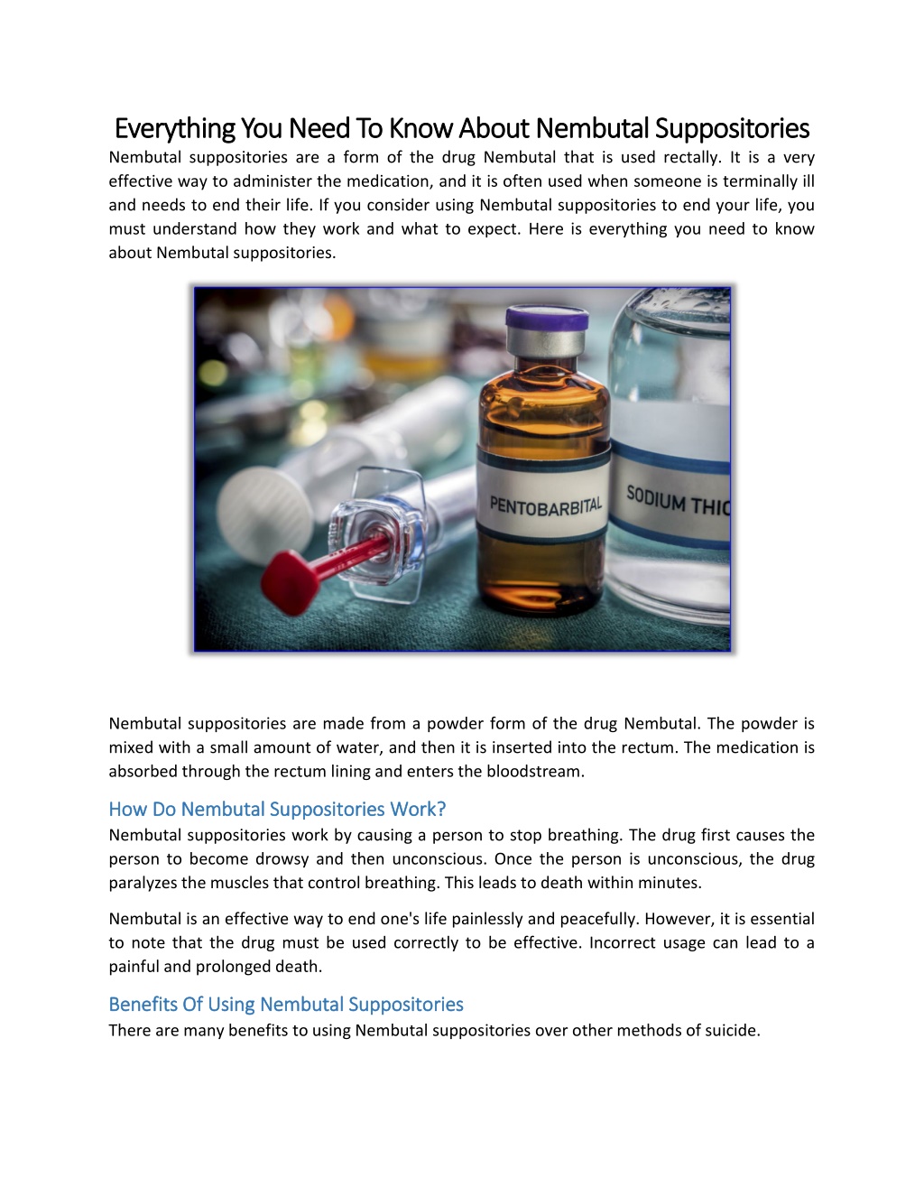 PPT - Everything You Need To Know About Nembutal Suppositories Edited ...