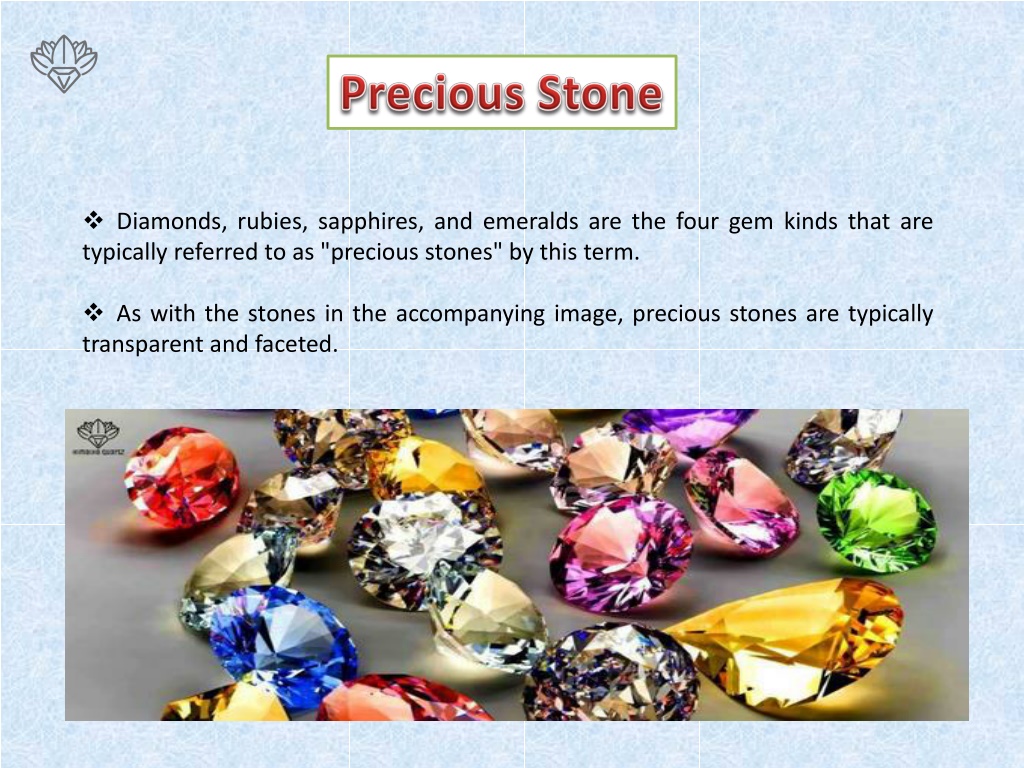 PPT - A List Of Precious And Semi Precious Gemstones - Himalya Quartz ...
