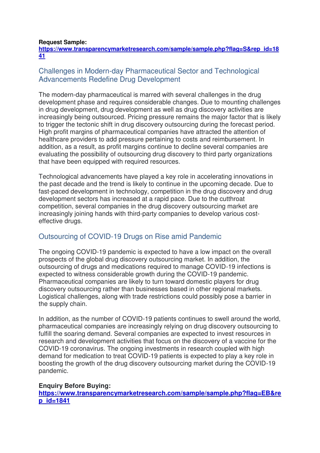 PPT - Drug Discovery Outsourcing Market PowerPoint Presentation, free ...