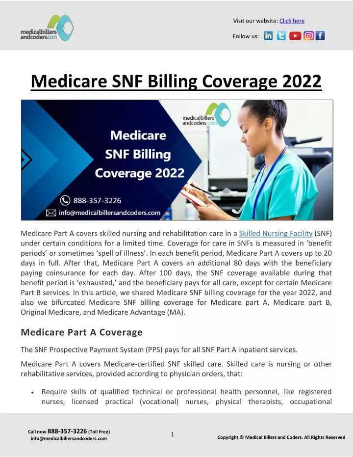 PPT - Medicare SNF Billing Coverage 2022 PowerPoint Presentation, free ...