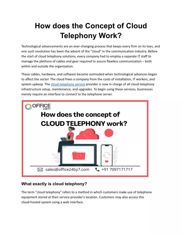 PPT - How does the Concept of Cloud Telephony Work PowerPoint ...