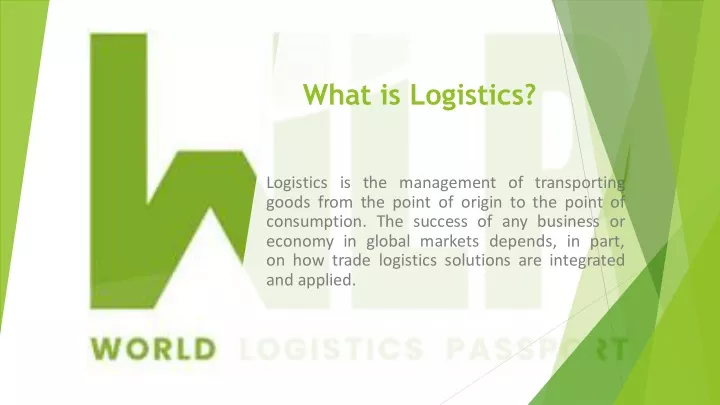 PPT - What is Logistics PowerPoint Presentation, free download - ID ...