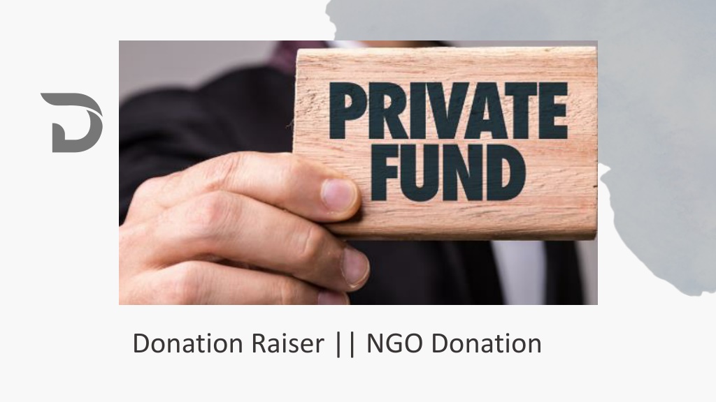 PPT - Donation Raiser || NGO Donation || Private Funding || Donate to ...