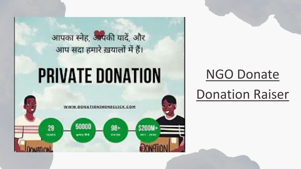 PPT - Donation Raiser || NGO Donation || Private Funding || Donate to ...