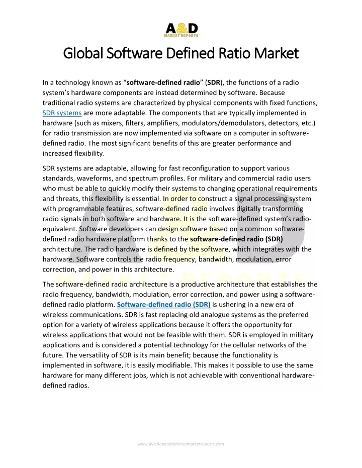 PPT - Global Software Defined Ratio Market PowerPoint Presentation ...