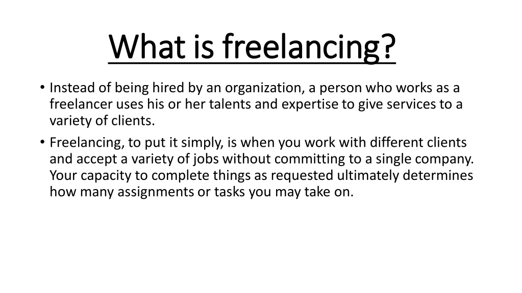 PPT - How to Become a Successful Freelancer PowerPoint Presentation ...