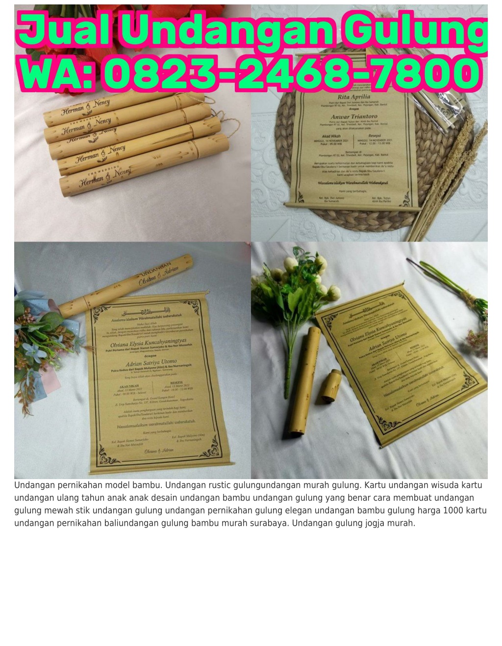 PPT - ౦823•2ㄐ68•ᜪ8౦౦ (WA) Kartu Undangan Pernikahan Bali Undangan Dari ...