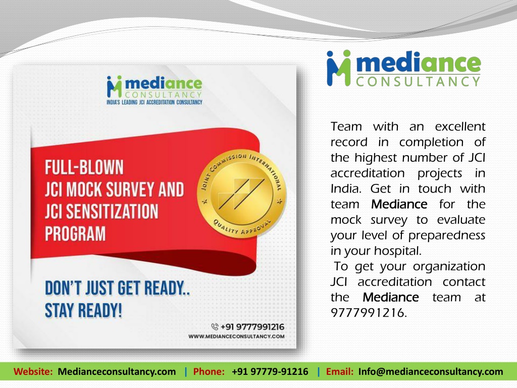 PPT - JCI Accreditation India_Mediance Consultancy PowerPoint ...