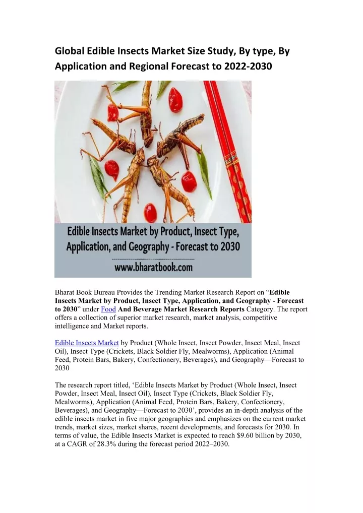 PPT - Global Edible Insects Market Research Report 2022-2030 PowerPoint ...