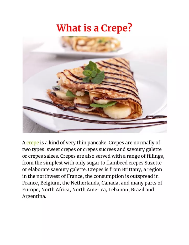 PPT - How to Make Crepe and Types of Crepe - Harsha Enterprises ...