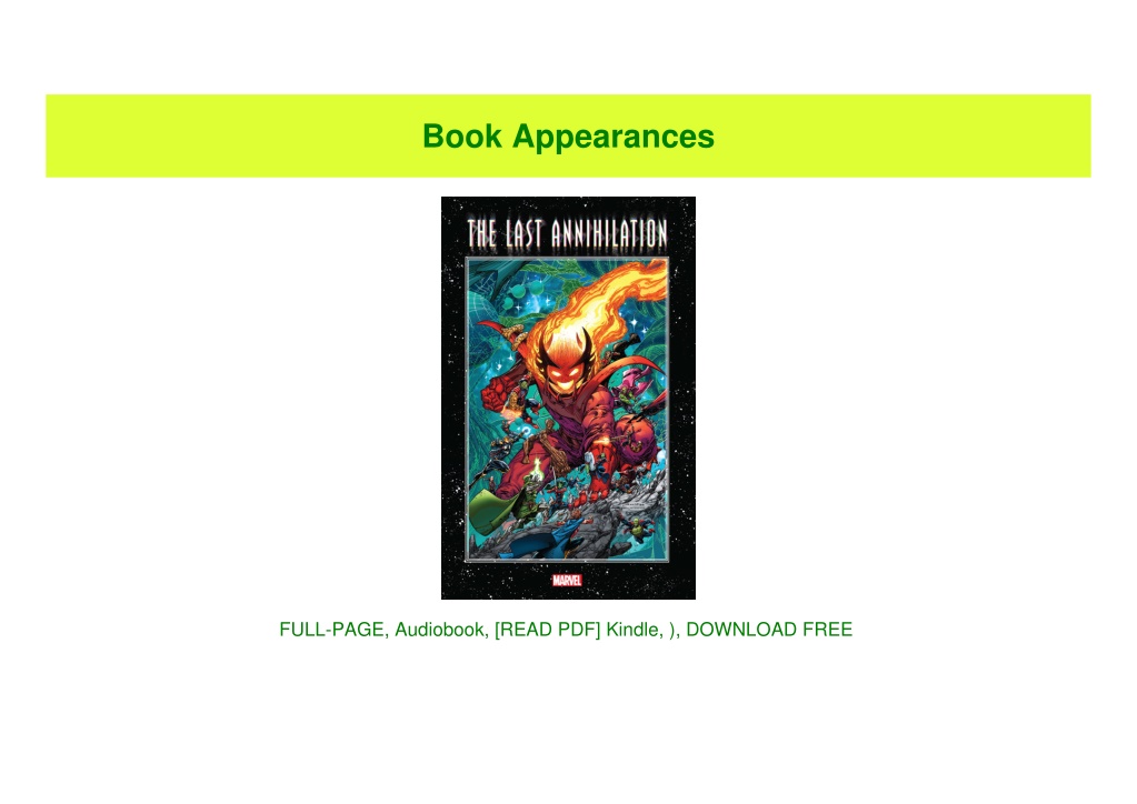 PPT - [Epub]$$ The Last Annihilation Full Book PowerPoint Presentation ...