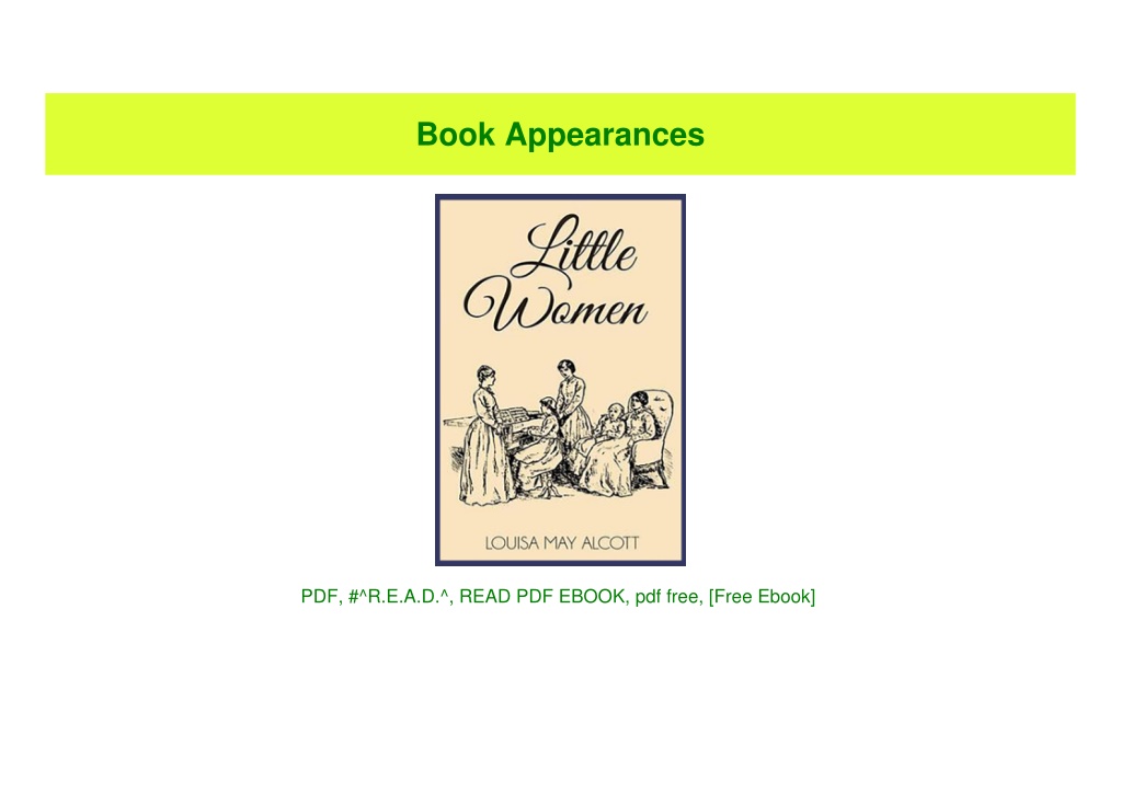PPT - (EBOOK Little Women Illustrated (Ebook pdf) PowerPoint ...