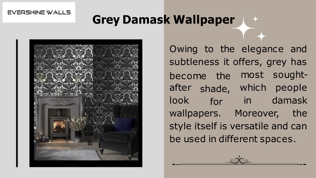 PPT - 4 Most Popular Damask Wallpapers for Home Decor PowerPoint ...